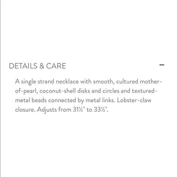 J. Jill | Jewelry | Jjill Collected Shells Station Necklace | Poshmark